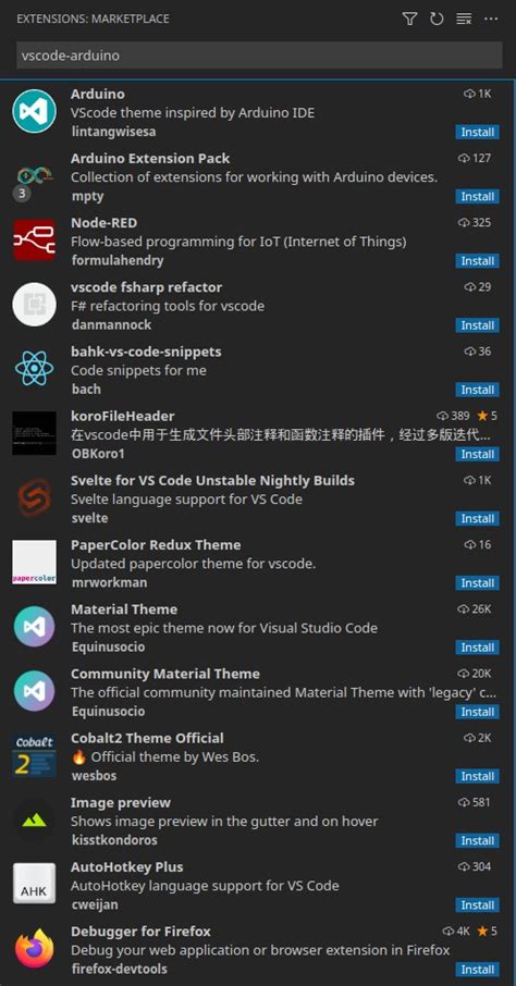Extension Missing From Marketplace · Issue 1395 · Microsoft Vscode Arduino · Github