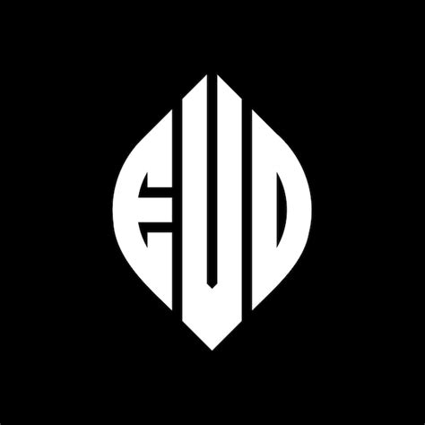 Premium Vector Evd Circle Letter Logo Design With Circle And Ellipse