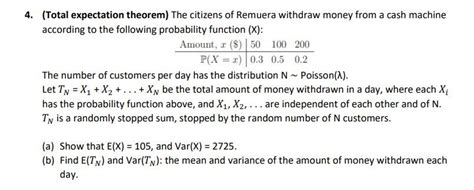 solved total expectation theorem the citizens of remuera