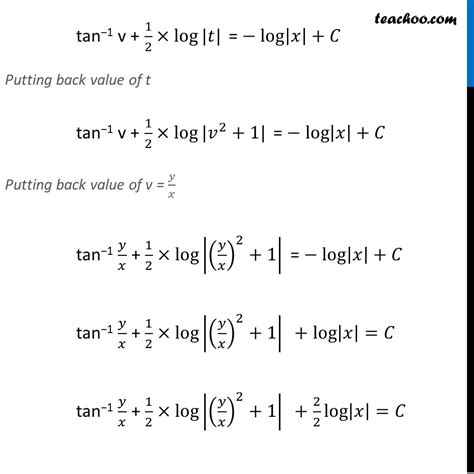 Ex 9 4 11 Find Particular Solution X Y Dy X Y Dx 0