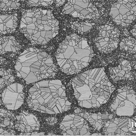 Image Quality Iq Map And Grain Boundary Map Obtained By Ebsd Analysis
