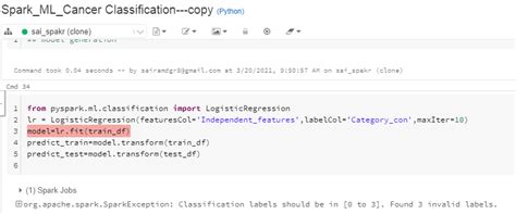 Solved Invalid Labels For Classification Logistic Regression Model In