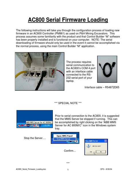 ac800 serial firmware loading pdf computer file computer architecture