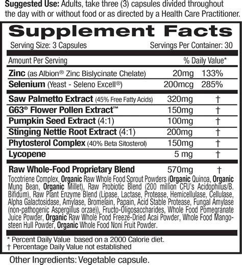 Prostate Health Supplement Saw Palmetto And More