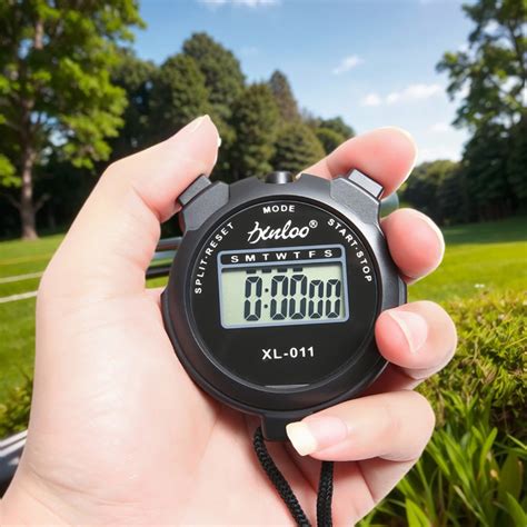 1pc Digital Stopwatch Timer Two Row Stopwatch Timer Professional