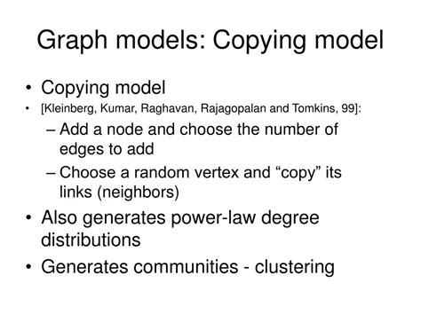 Ppt Cs728 Lecture 5 Generative Graph Models And The Web Powerpoint
