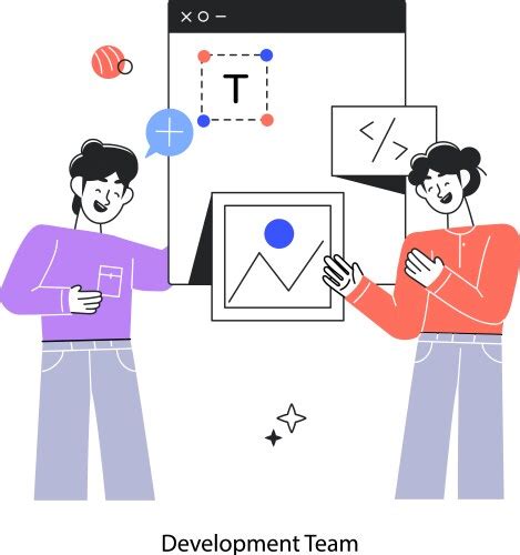 Development Team Royalty Free Vector Image Vectorstock