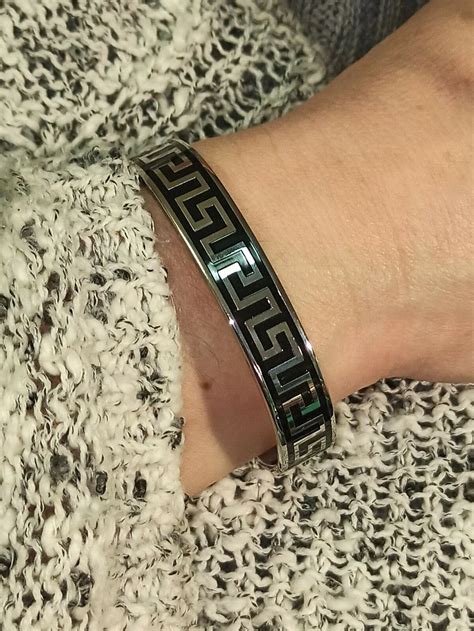 Mens Greek Key Bracelet Aura Collections