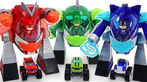 Pj Masks Turbo Mover Robot Suit Appeared Defeat The Dinosaurs