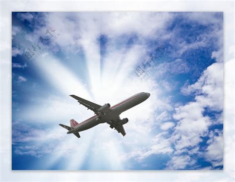 天空中的飞机图片素材 编号28015736 图行天下