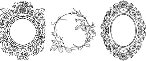 3 Round Frames 16364479 Vector Art At Vecteezy