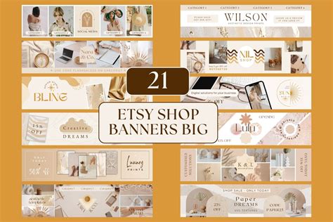 Etsy Shop Setup And Branding Kit Design Cuts
