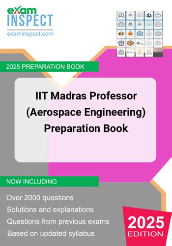 Buy Iit Madras Professor Aerospace Engineering Preparation Book 2025 Edition Jet Exam Publication