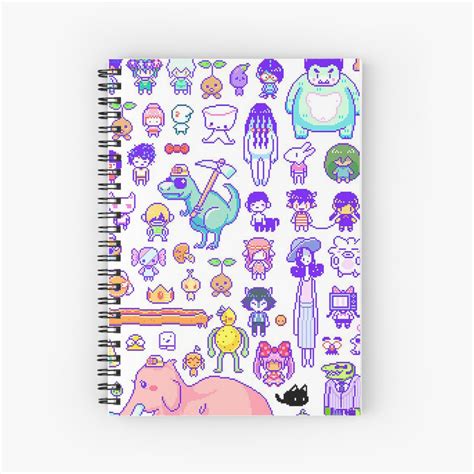 Sprites Omori Spiral Notebook By Hidexmian Redbubble