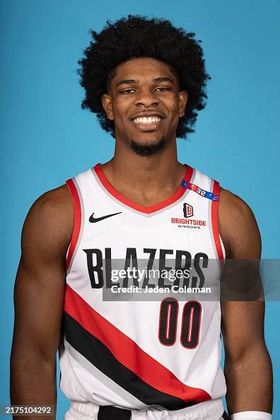 Scoot Henderson Of The Portland Trail Blazers Blazers Poses For A