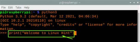 Erste Schritte mit Python über das Raspberry Pi Terminal