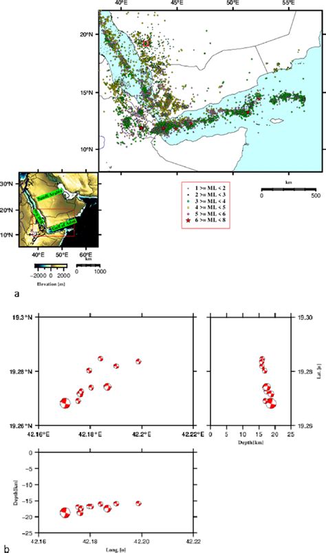 A The Spatial Distribution Of Earthquakes That Occurred In The
