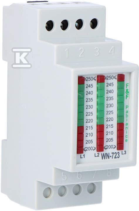 Wskaźnik napięcia WN-723 trójfazowy, zakres: 3x200÷250V, 2 moduły