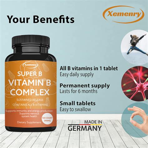 Xemenry Vitamin B Complex Capsules Supplement A Variety Of Vitamin B