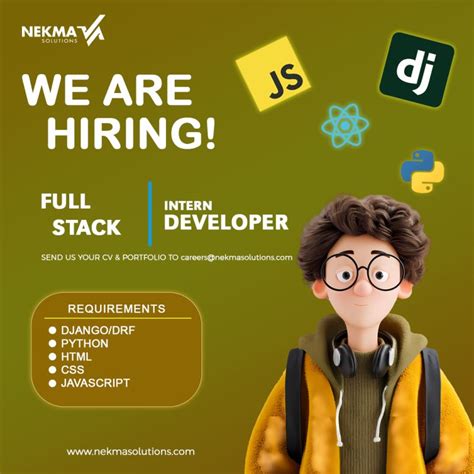 Full Stack Developer Intern At Nekma Solutions Itprolk