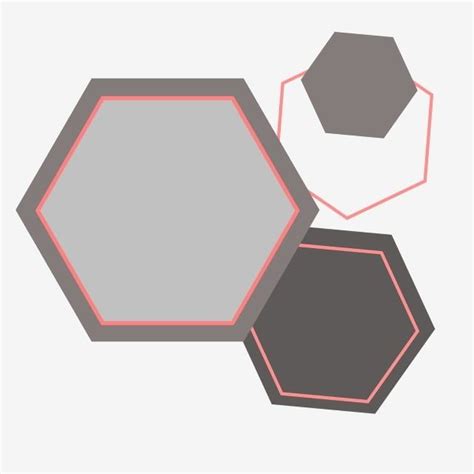 Ppt Clipart Hd PNG Hexagon Ppt Decorative Illustration Gray Hexagon Pattern Ppt Catalog Ppt