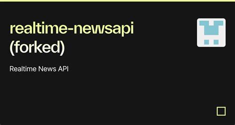 Realtime Newsapi Forked Codesandbox