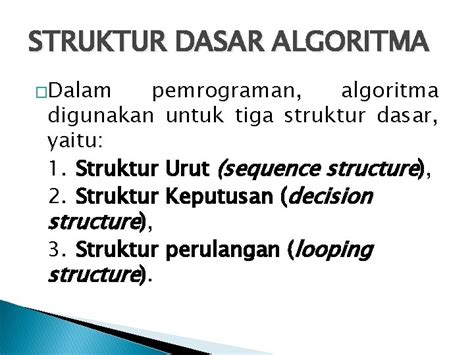 Algoritma Dasar Pemrograman Dasardasar Algoritma Algoritma Kata Algoritma