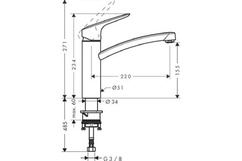 Смеситель для кухни HANSGROHE Logis 71832000 00000040624 - выгодная ...