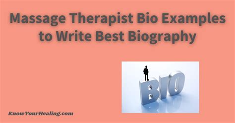 Massage Therapist Bio To Write Best Biography