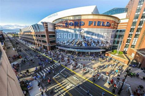 Pin By Randy Champion On Stadiums Ford Field Stadium Design Detroit