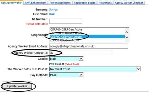 Adding Assignment Codes To Nhsponline Nhs Professionals