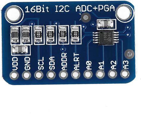 ads1115 i2c 16 bit analog to digital module com51 faranux electronics