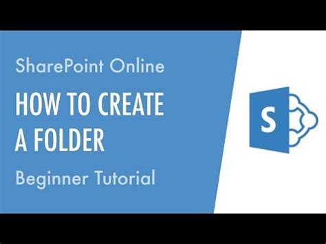How To Create A Folder In SharePoint Online Beginner Tutorial YouTube Sharepoint Tutorial