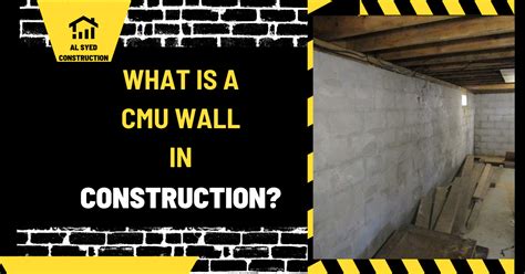 What Is A Cmu Wall In Construction