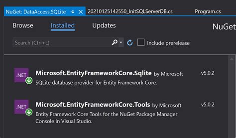 NET 学习笔记 Entity Framework Core之切换SQLServer和SQLite 楼上那个蜀黍 博客园