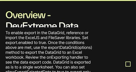 Overview DevExtreme Data Grid Codesandbox
