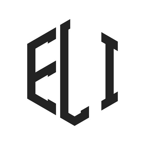 Premium Vector Eli Logo Design Initial Letter Eli Monogram Logo Using