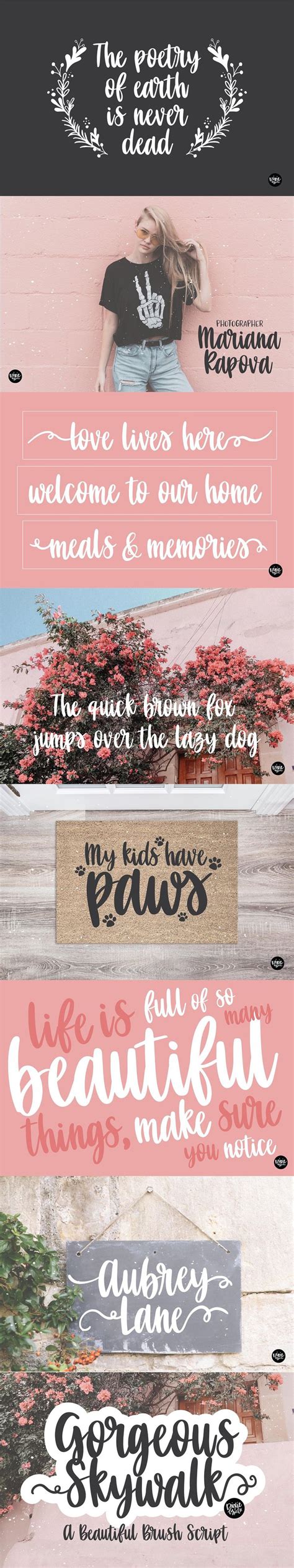 GORGEOUS SKYWALK Script Font GORGEOUS SKYWALK Script Font