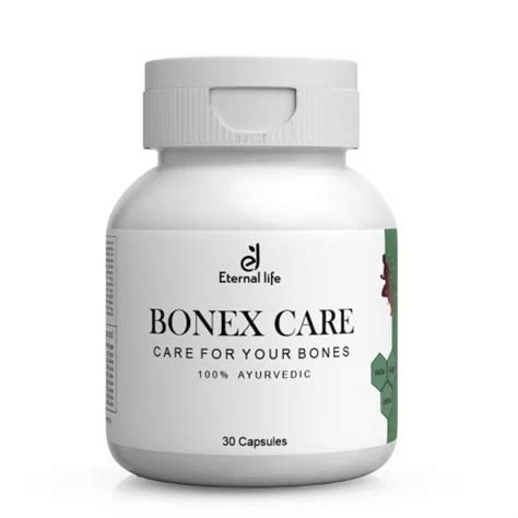 Bonex Care Ayurvedic Herbal Capsules For Bone Strength Joint Flexibility Third Party 30