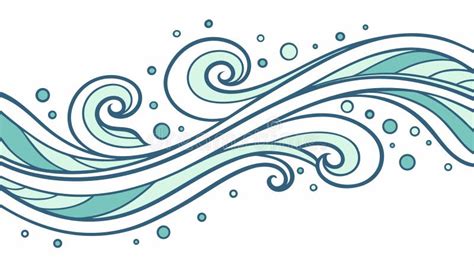 Fluid Abstract Water Waves Ocean Current Flow Vector Design Generative