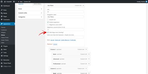 How To Create Mega Menus Documentation
