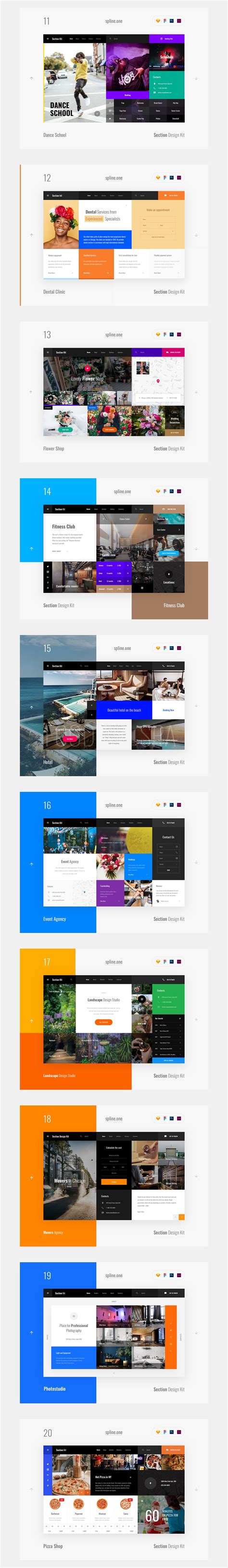 Section Design Kit On Behance