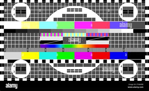 No Signal Tv Television Test Screen In Case Of No Signal Test Card Or