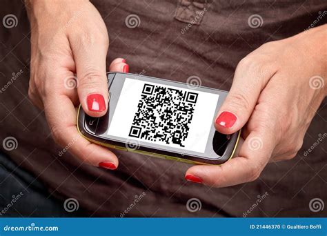 Qr Code On Smartphone Stock Photo Image Of Smart Mobile 21446370
