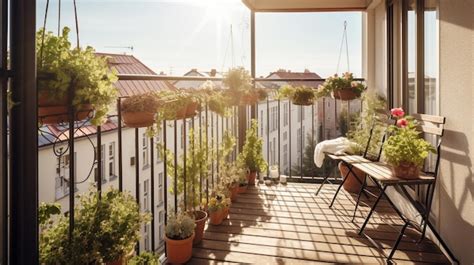 Premium Ai Image Balcony Interior Generated Ai