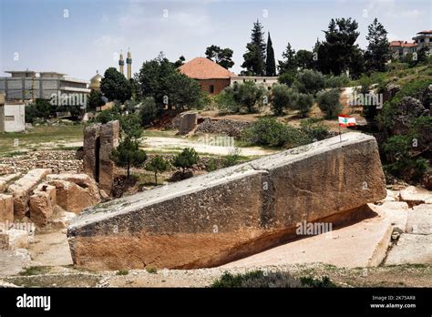 Der Weltweit Größte Monolit In Baalbek In Der Beeka Ebene Libanon