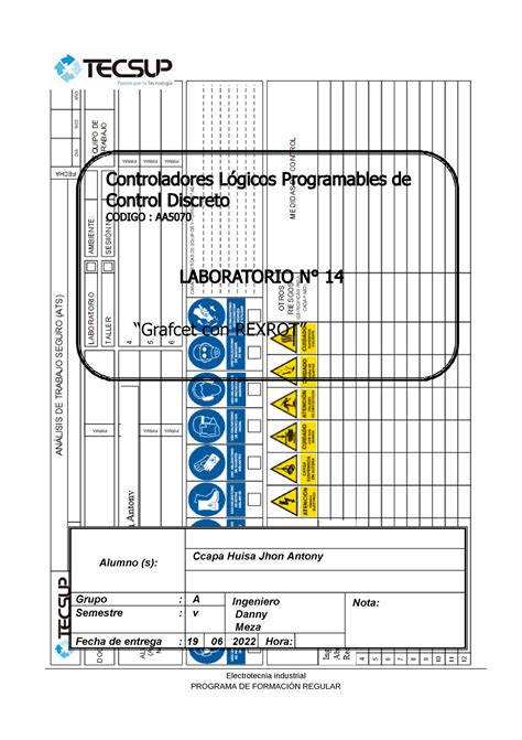 Lab 12 Grafcet Con Rexrot Fajas Controladores Lógicos Programables De Control Discreto