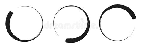 Collection Hand Drawn Round Shape Sketch Of Circular Doodles With A