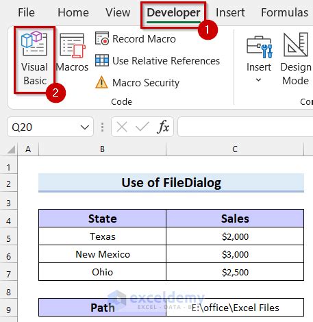How To Open Folder And Select File Using Excel VBA 4 Examples