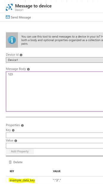c iot hub c2d message property overflowing to body stack overflow